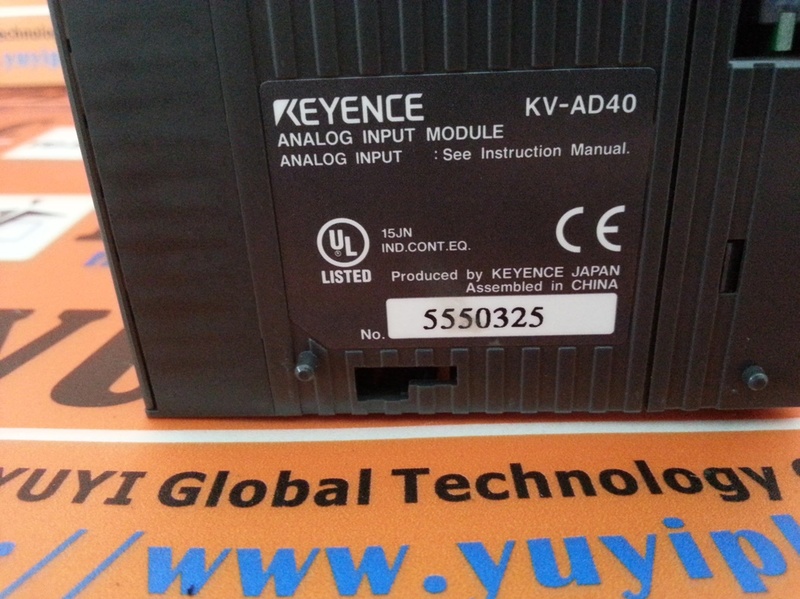 KEYENCE KV-AD40 ANALOG INPUT MODULE - PLC DCS SERVO Control MOTOR POWER SUPPLY IPC ROBOT